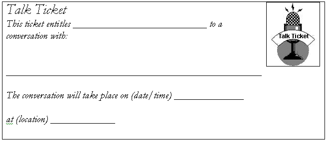 Talk Ticket: Short Form
